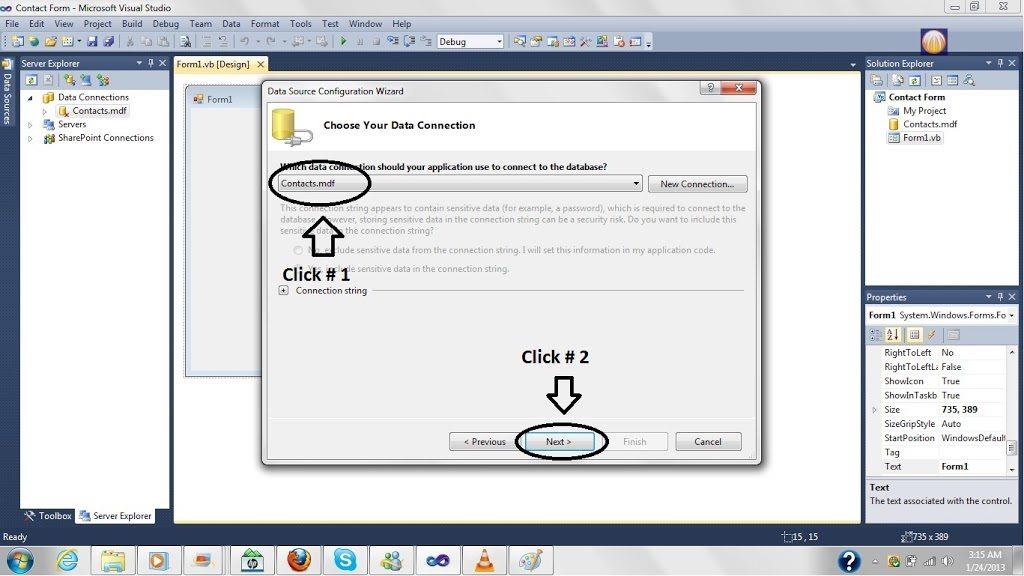 Create Database in Microsoft Visual Studio - The Engineering Projects