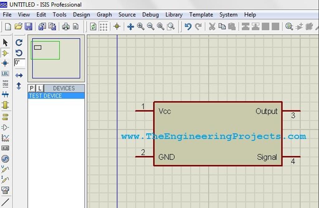 Component Designing in Proteus ISIS - The Engineering Projects