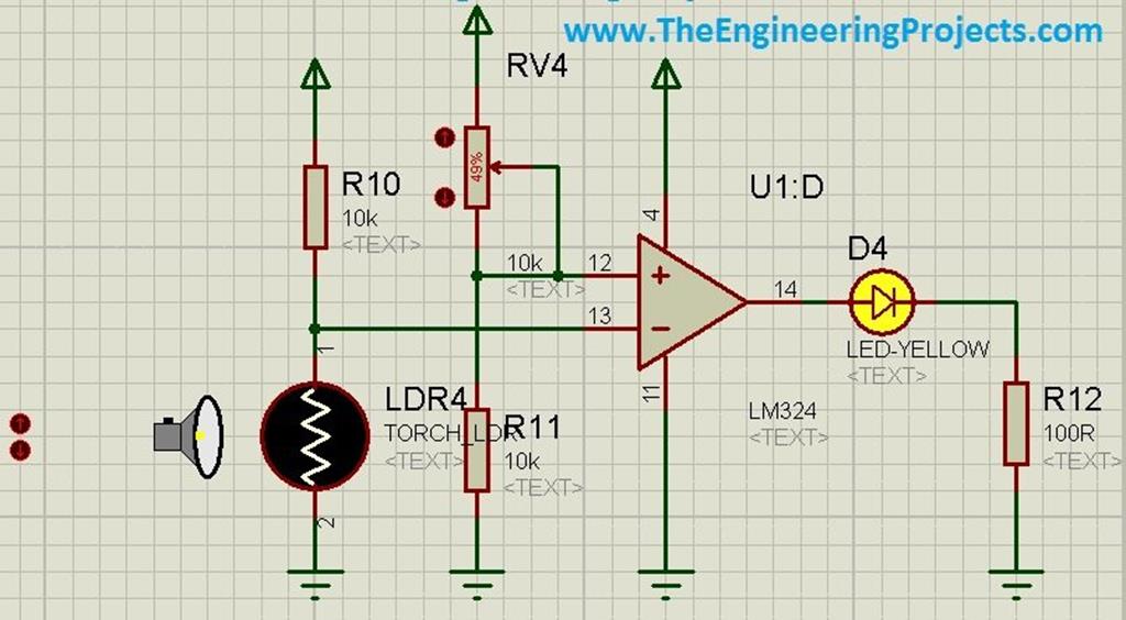 How to use LDR Sensor in Proteus - The Engineering Projects