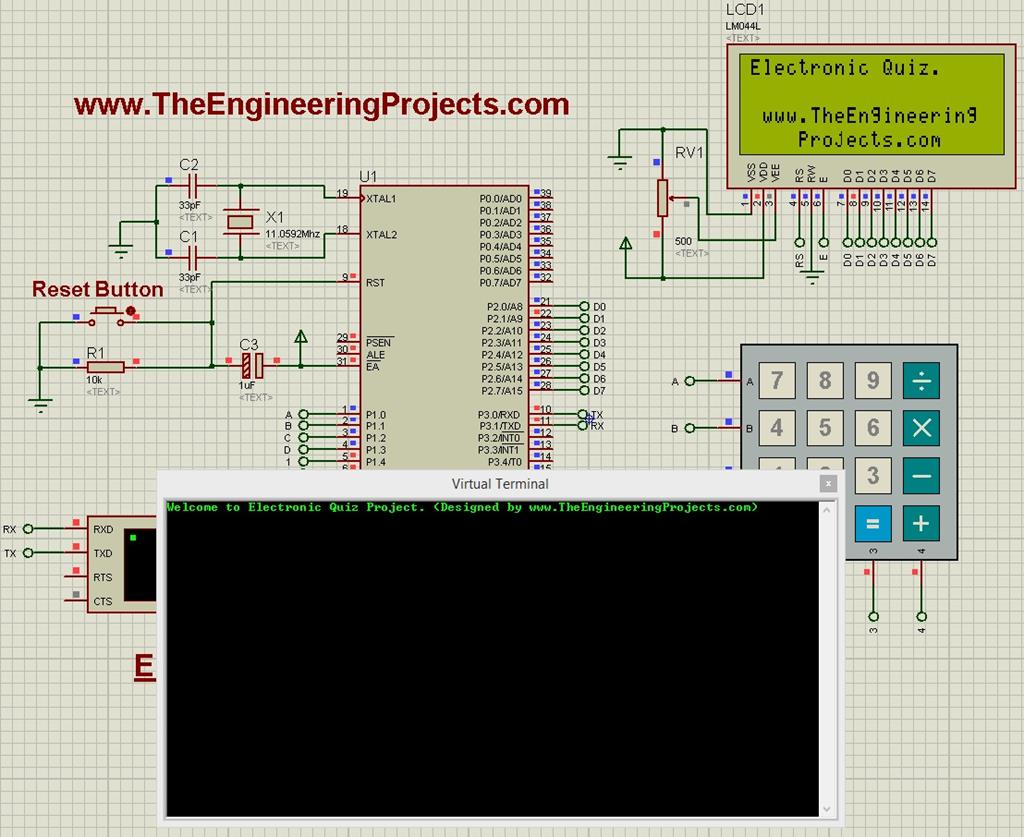 Electronic Quiz Project with 8051 Microcontroller - The Engineering ...