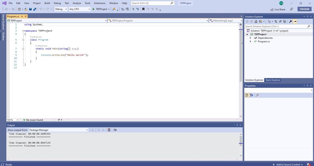 First Project in C# - The Engineering Projects