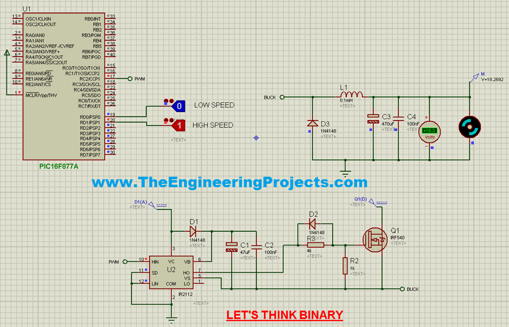 Speed Control of DC Motor using PIC Microcontroller - The Engineering ...