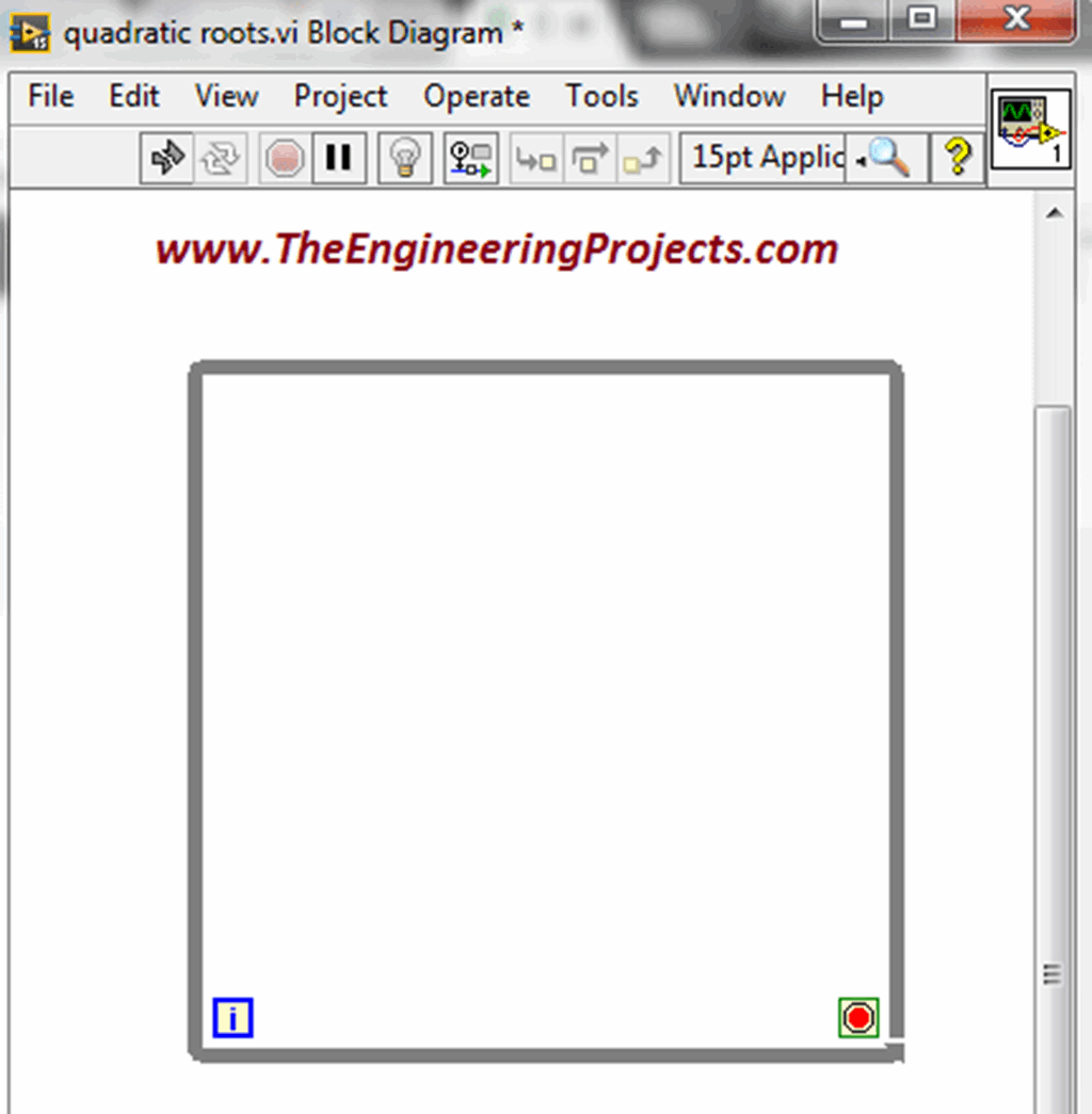 Quadratic Roots Calculation in LabVIEW - The Engineering Projects