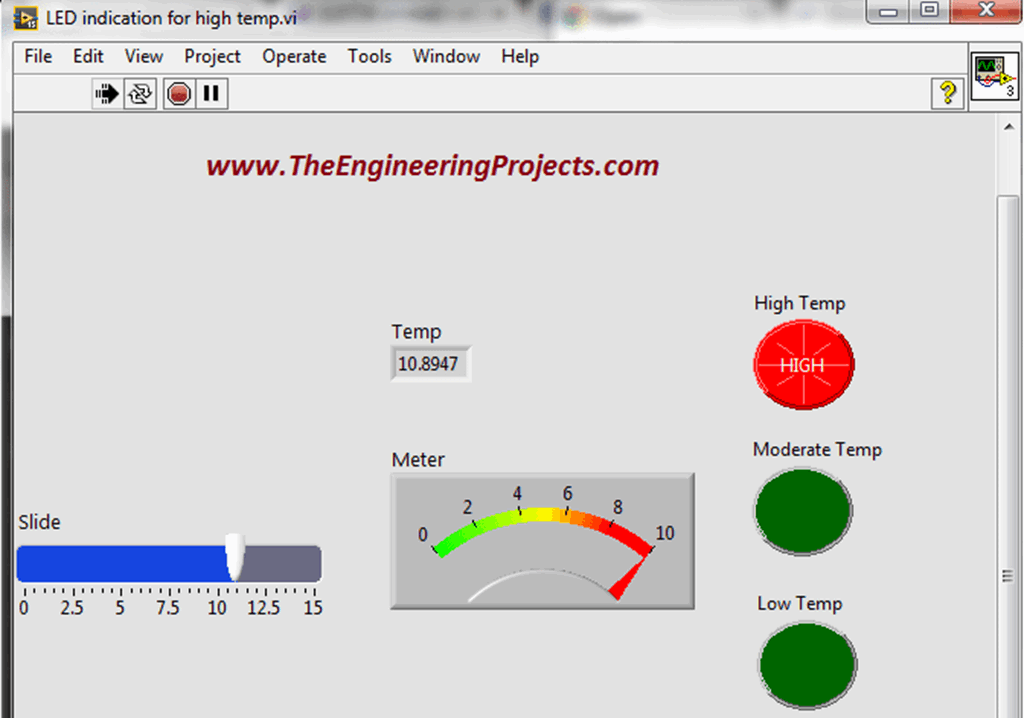 Temperature Sensing In Labview The Engineering Projects 6113