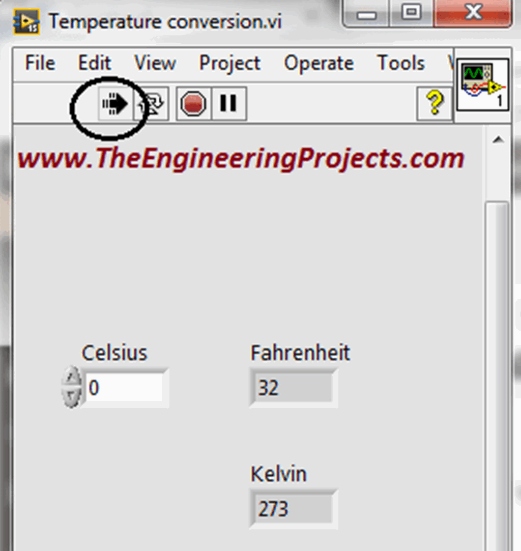 Temperature Conversion in LabVIEW - The Engineering Projects