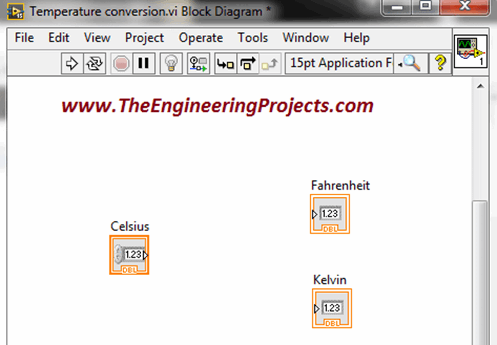 Temperature Conversion in LabVIEW - The Engineering Projects