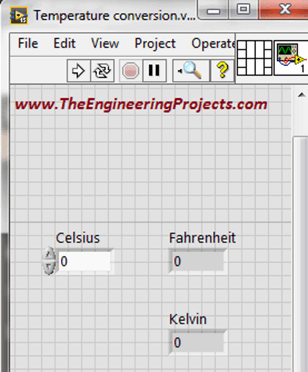 Temperature Conversion in LabVIEW - The Engineering Projects