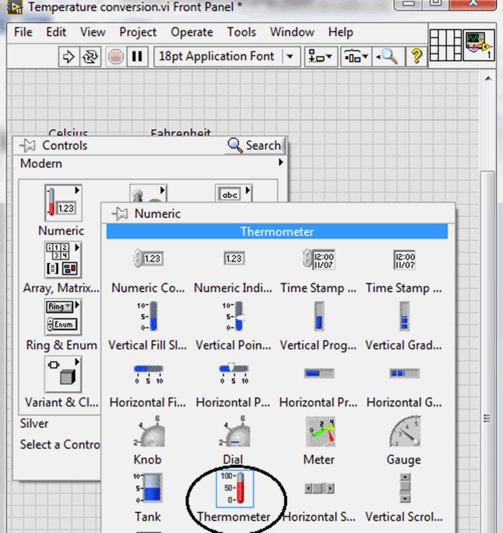 Temperature Conversion in LabVIEW - The Engineering Projects