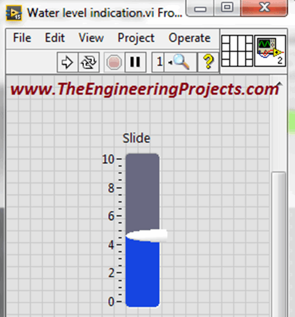 Water Level Detector in LabVIEW - The Engineering Projects