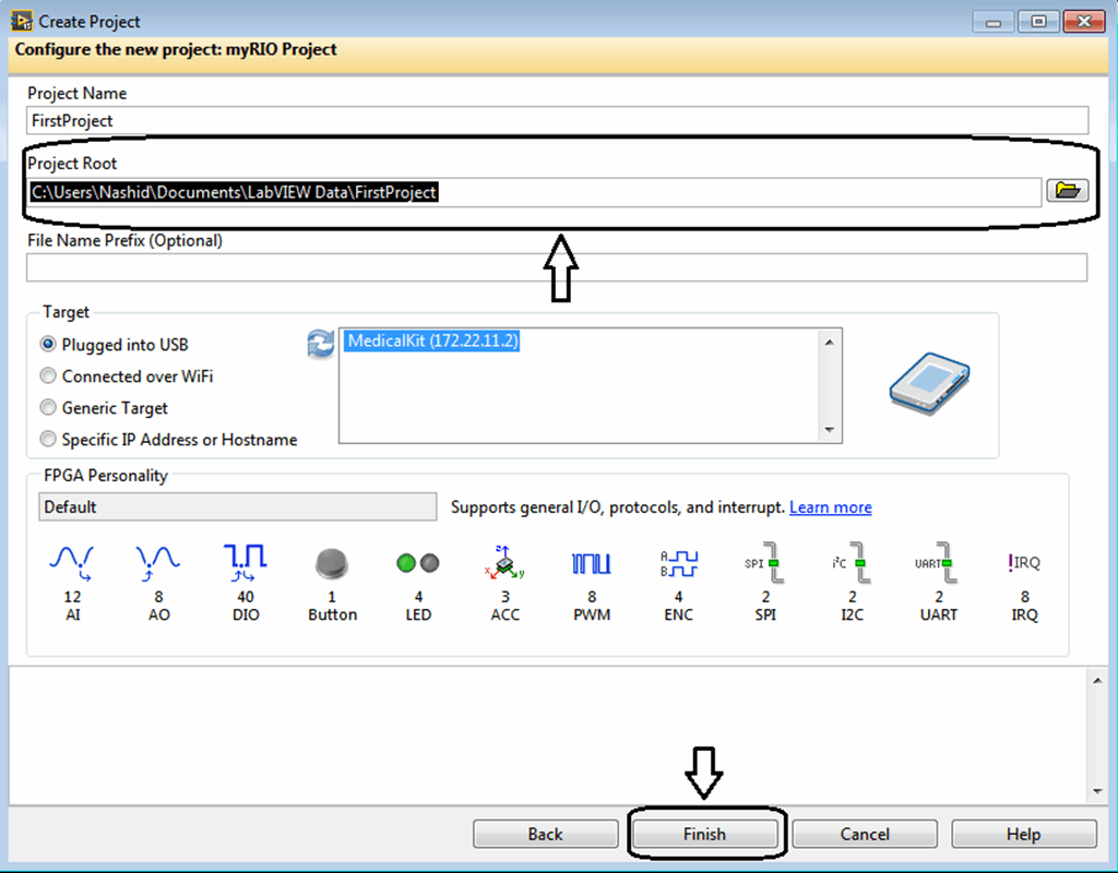 Creating First Program with myRIO - The Engineering Projects