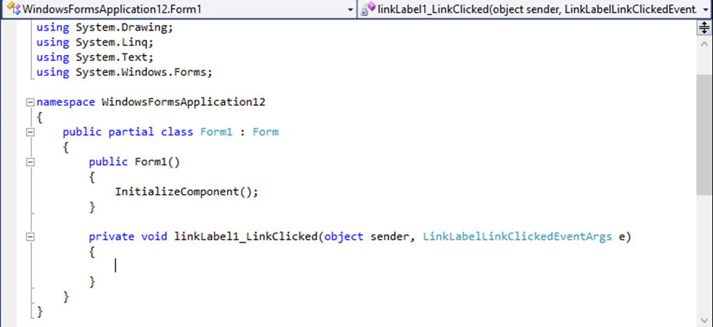 C# LinkLabel Control - The Engineering Projects