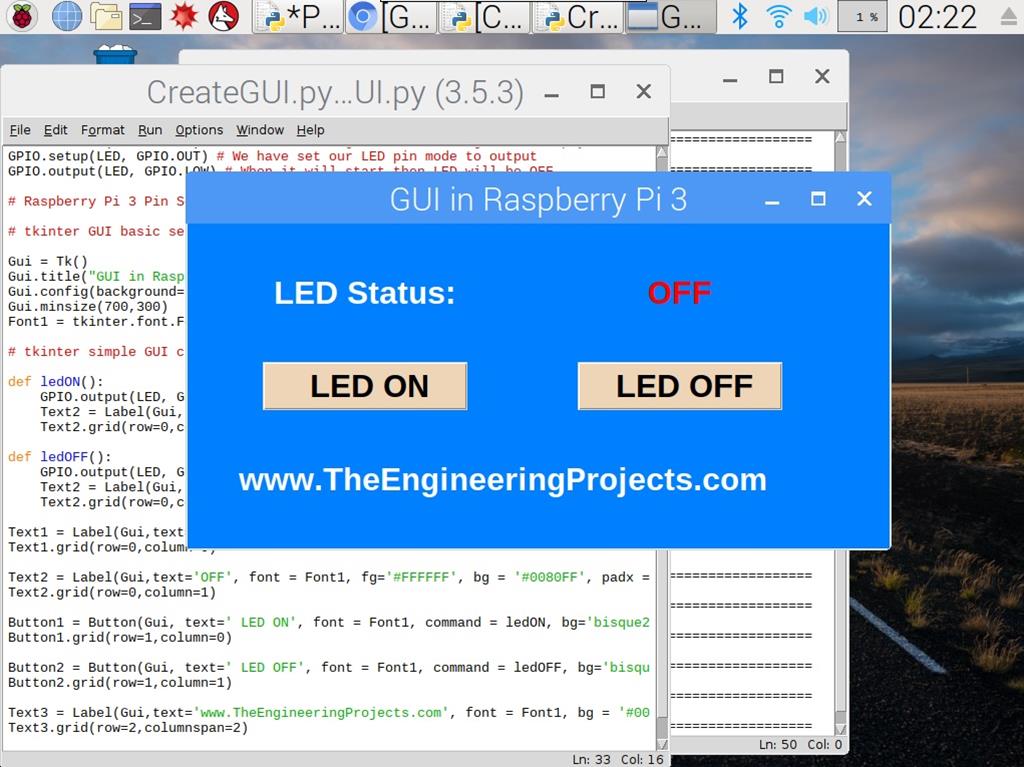 How to Create a GUI in Raspberry Pi 3 - The Engineering Projects