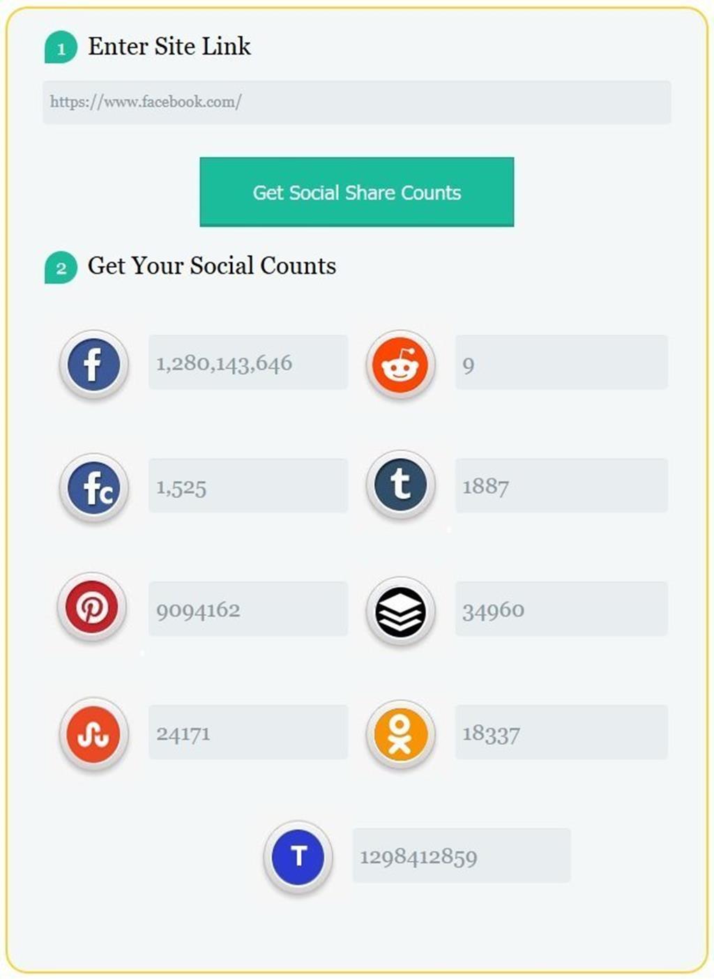 Social Share Counter by TEP - The Engineering Projects