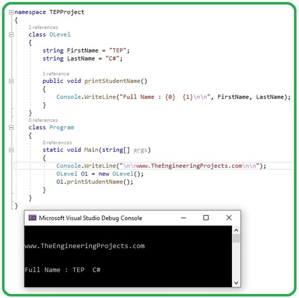 Introduction to Classes in C# - The Engineering Projects