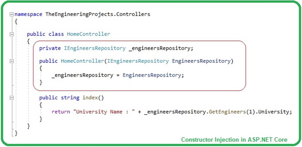 Dependency Injection in ASP.NET Core - The Engineering Projects