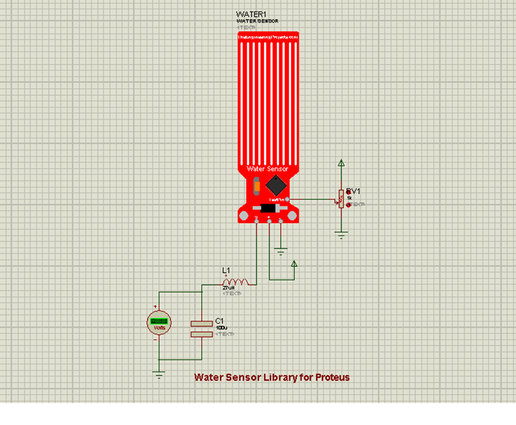 Water Sensor Library For Proteus - The Engineering Projects