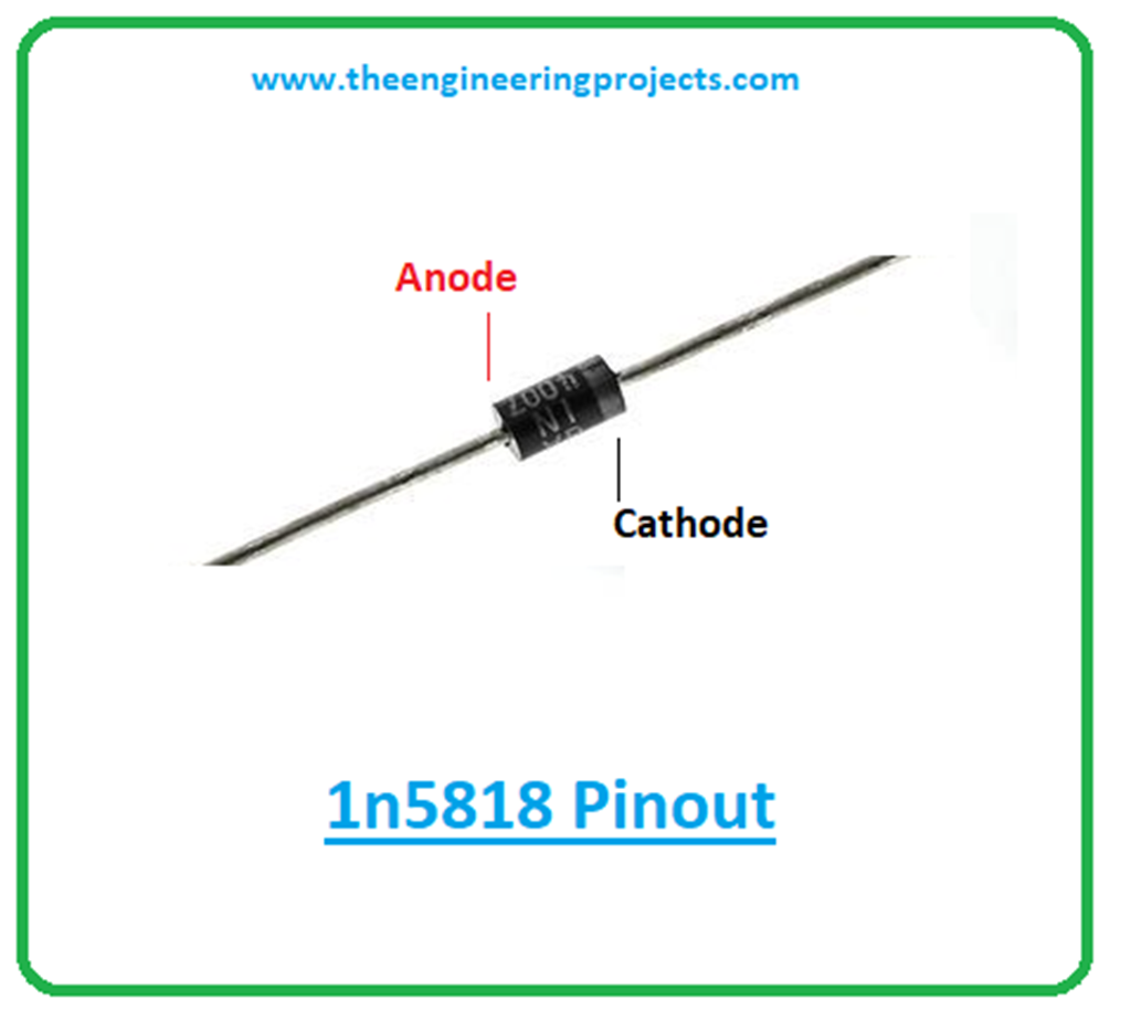1N5818 Schottky Diode Datasheet, Pinout, Features & Applications - The ...