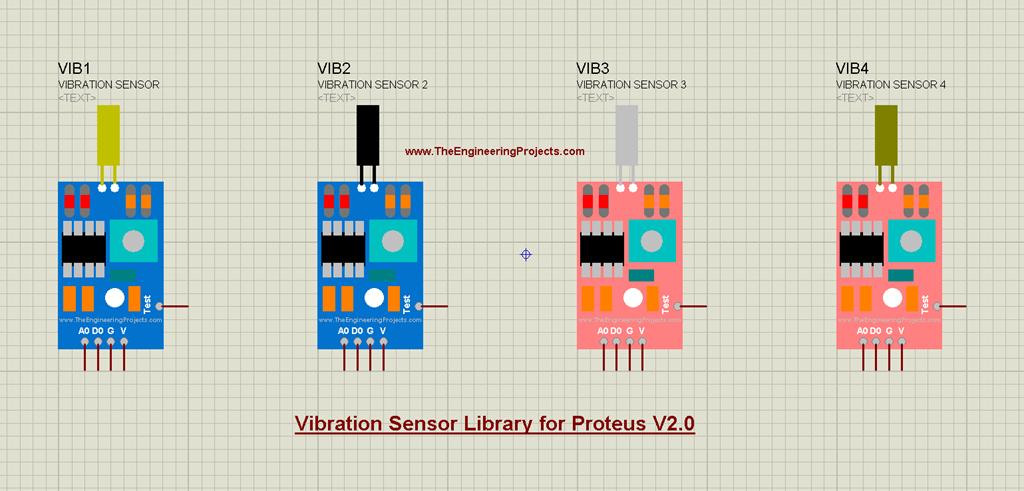 Vibration Sensor Library for Proteus V2.0 - The Engineering Projects