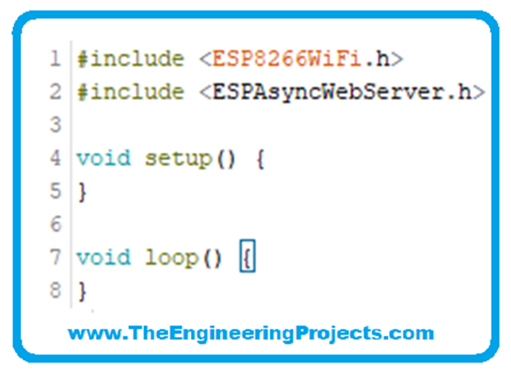 Create Web Server with ESP8266 - The Engineering Projects
