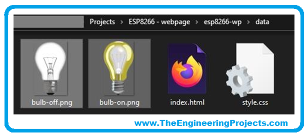 Create Webserver With Esp8266 Using Spiffs The Engineering Projects