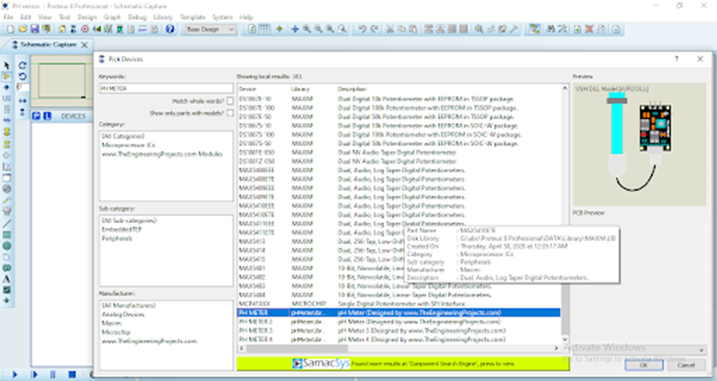 pH Sensor Library for Proteus - The Engineering Projects