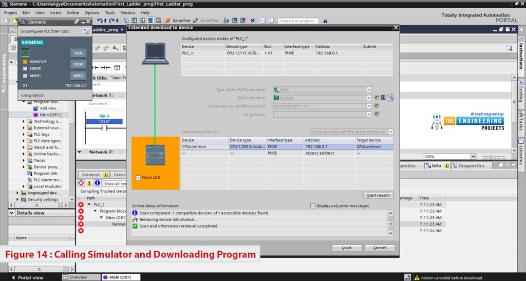 Creating the First Ladder Logic Program in PLC Simulator - The ...