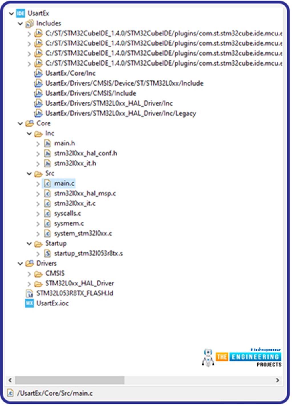 Stm32 Serial Communication In Polling Mode The Engineering Projects