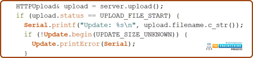 ESP32 Over The Air (OTA) Web Updater - The Engineering Projects