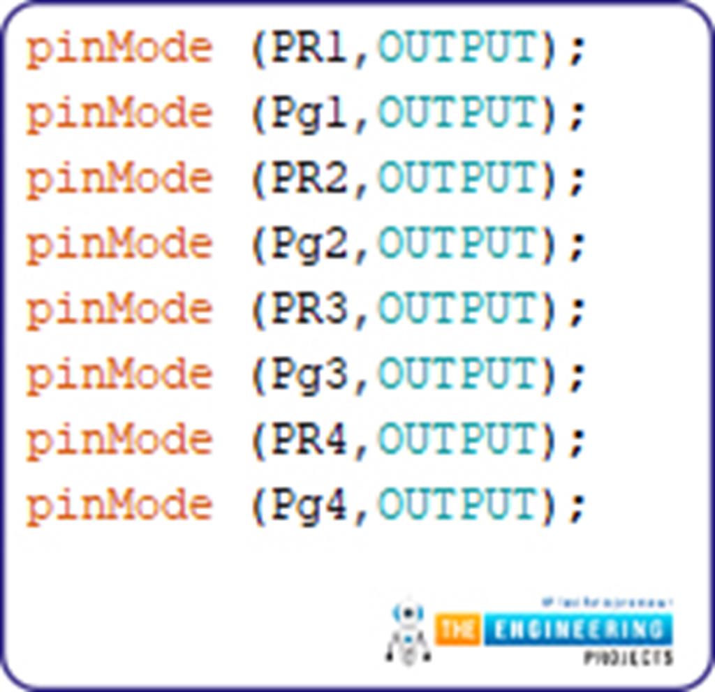 Smart 4 Way Traffic Signal Control With Variable Delay The Engineering Projects