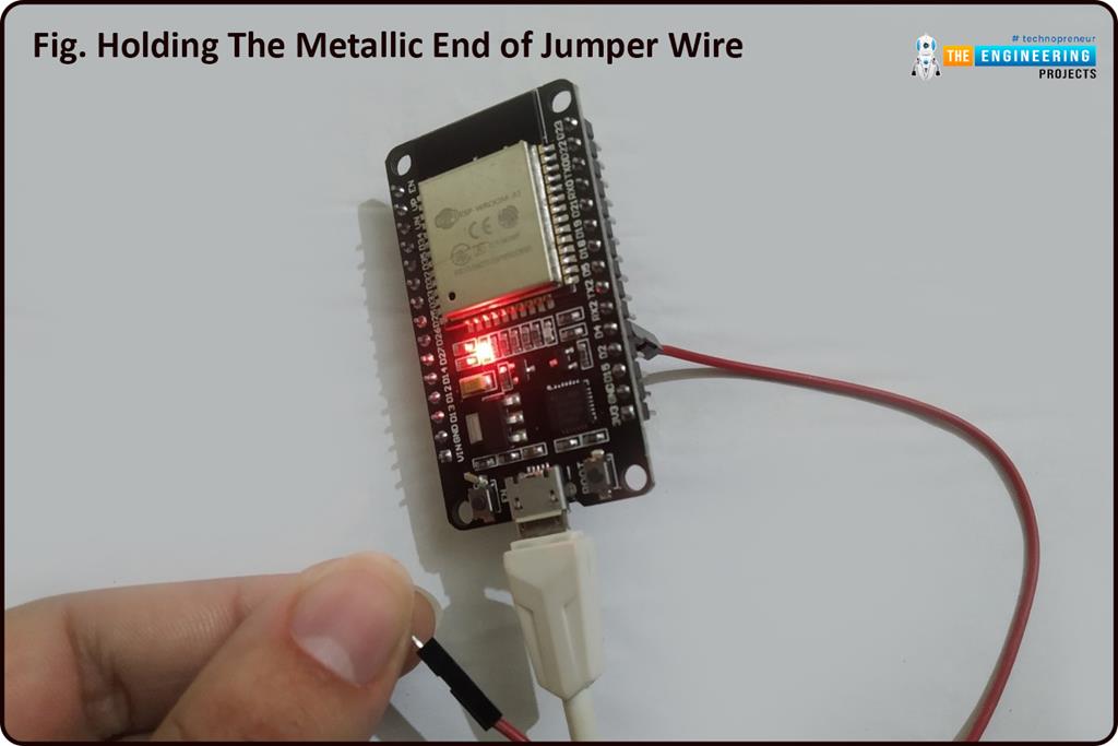 ESP32 Capacitive Touch Sensor in Arduino IDE - The Engineering Projects
