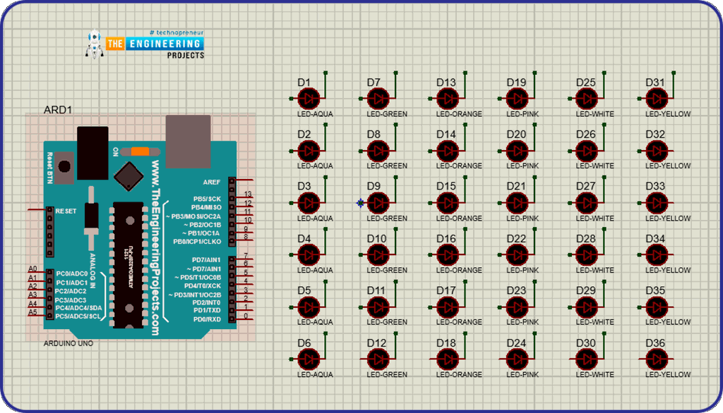 Christmas Tree using Arduino - The Engineering Projects