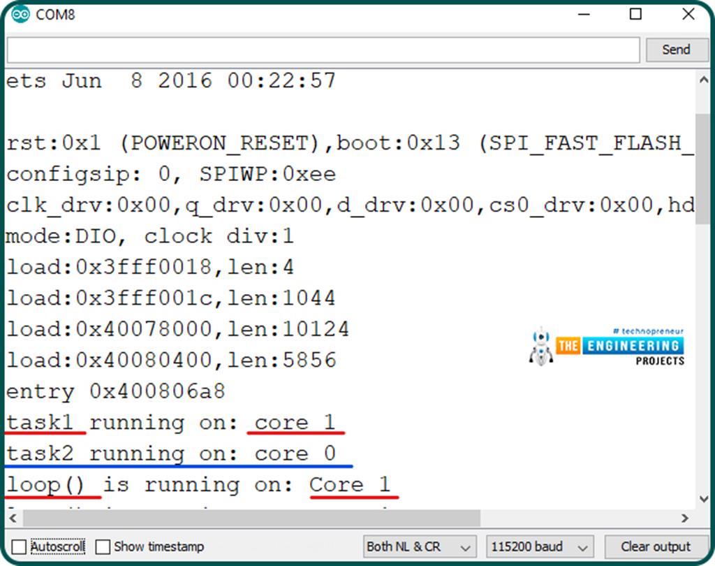 Accessing ESP32 Dual Core - The Engineering Projects