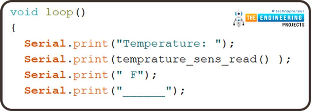 ESP32 Internal Temperature Sensor - The Engineering Projects