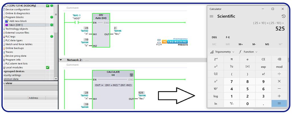 Mathematical Calculations in Ladder Logic - The Engineering Projects