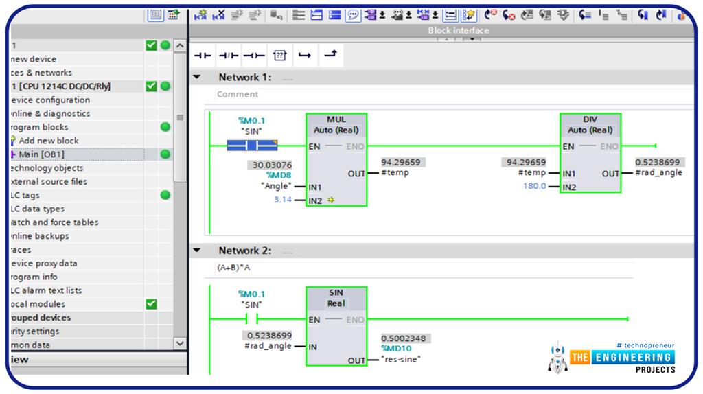 Mathematical Calculations in Ladder Logic - The Engineering Projects