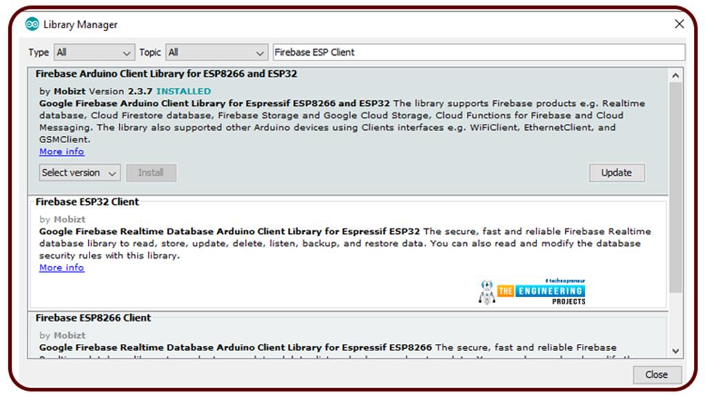Esp32 Firebase The Engineering Projects