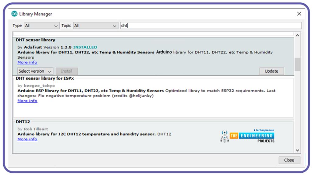 ESP32 DHT11 Interfacing with ThingSpeak WebServer - The Engineering ...