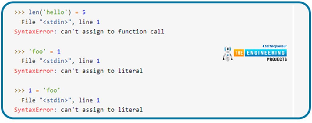 Python Syntax Errors - The Engineering Projects Python Syntax Errors - The Engineering Projects