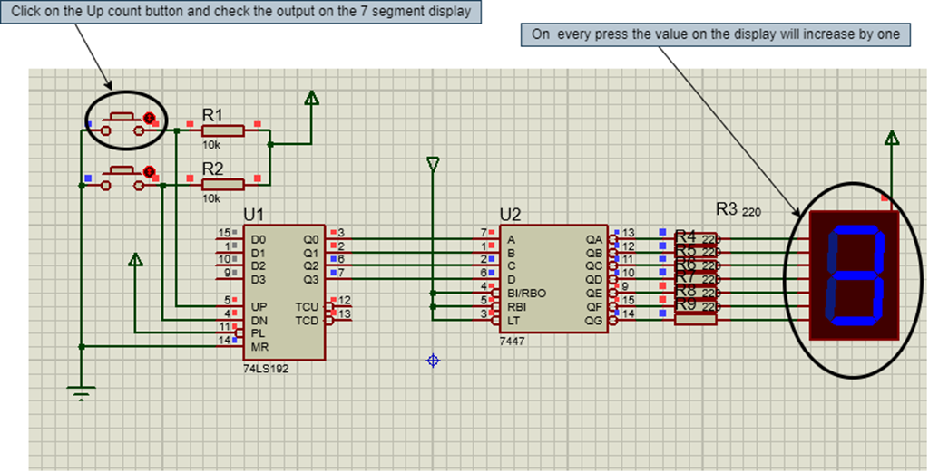 Up Down Counter Without Microcontroller The Engineering Projects