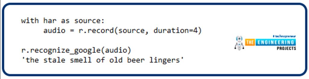 Speech Recognition System Using Raspberry pi 4 - The Engineering Projects