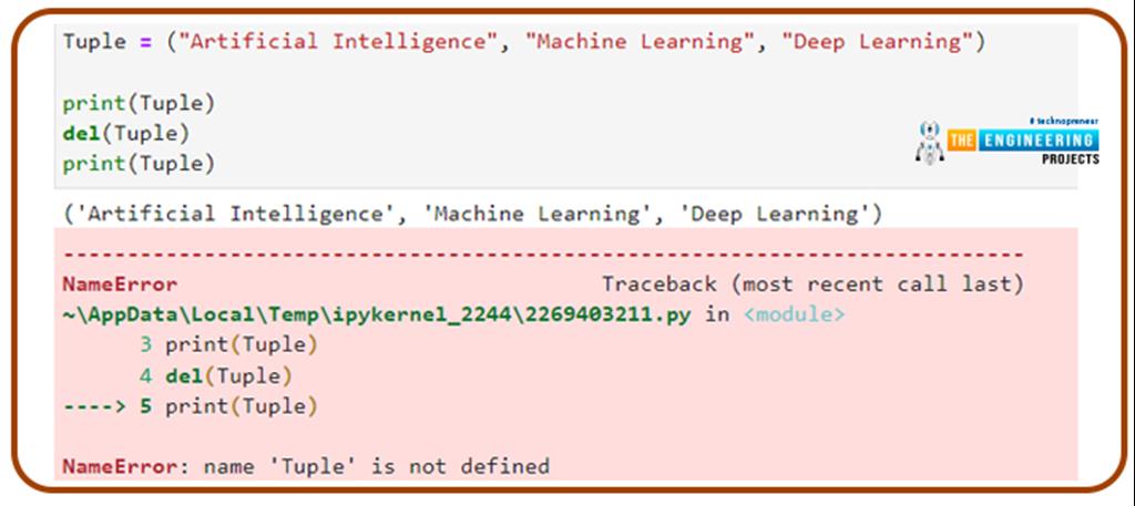 Tuple DataType in Python - The Engineering Projects Tuple DataType in Python - The Engineering Projects
