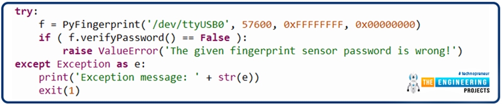 Interface a Fingerprint Sensor with Raspberry Pi 4 - The Engineering ...