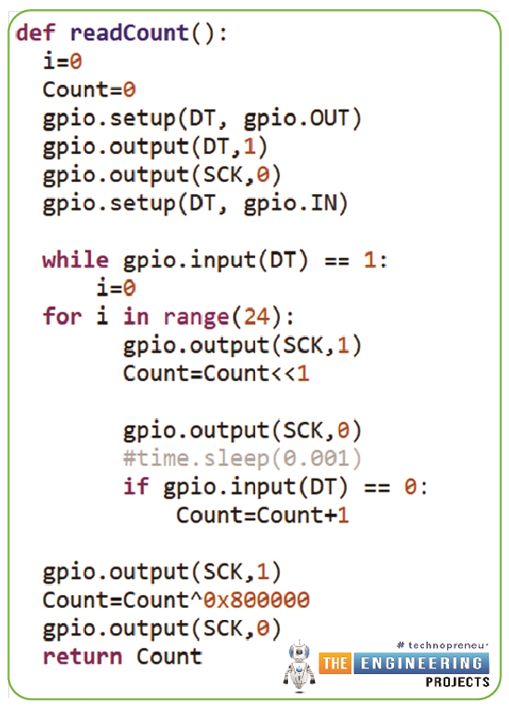 Interface Weight Sensor HX711 with Raspberry Pi 4 - The Engineering Projects
