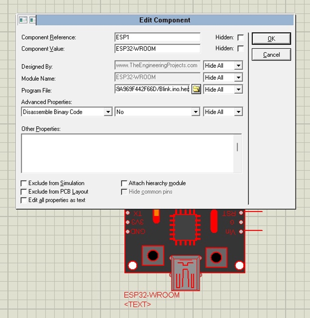 ESP32 Library for Proteus - The Engineering Projects ESP32 Library for Proteus - The Engineering Projects