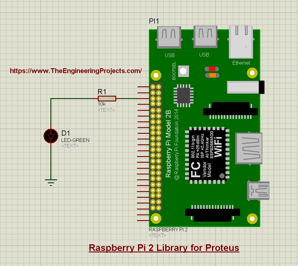 Raspberry Pi 2 Library for Proteus - The Engineering Projects