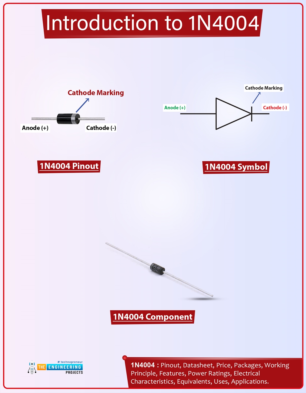 1N4004 Datasheet, Pinout, Features, Equivalents & Applications - The ...