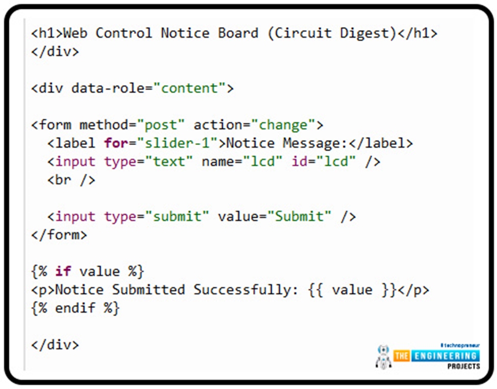 Web Controlled Iot Notice Board Using Raspberry Pi The Engineering Projects