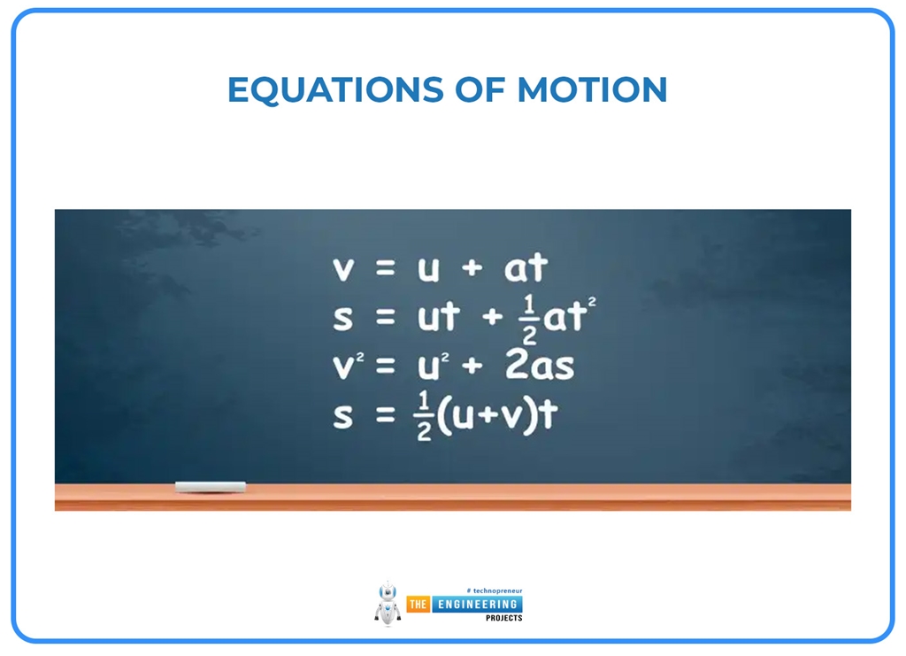 Three Equations of Motion: Derivation, Explanation, Problems & Applications - The Engineering ...