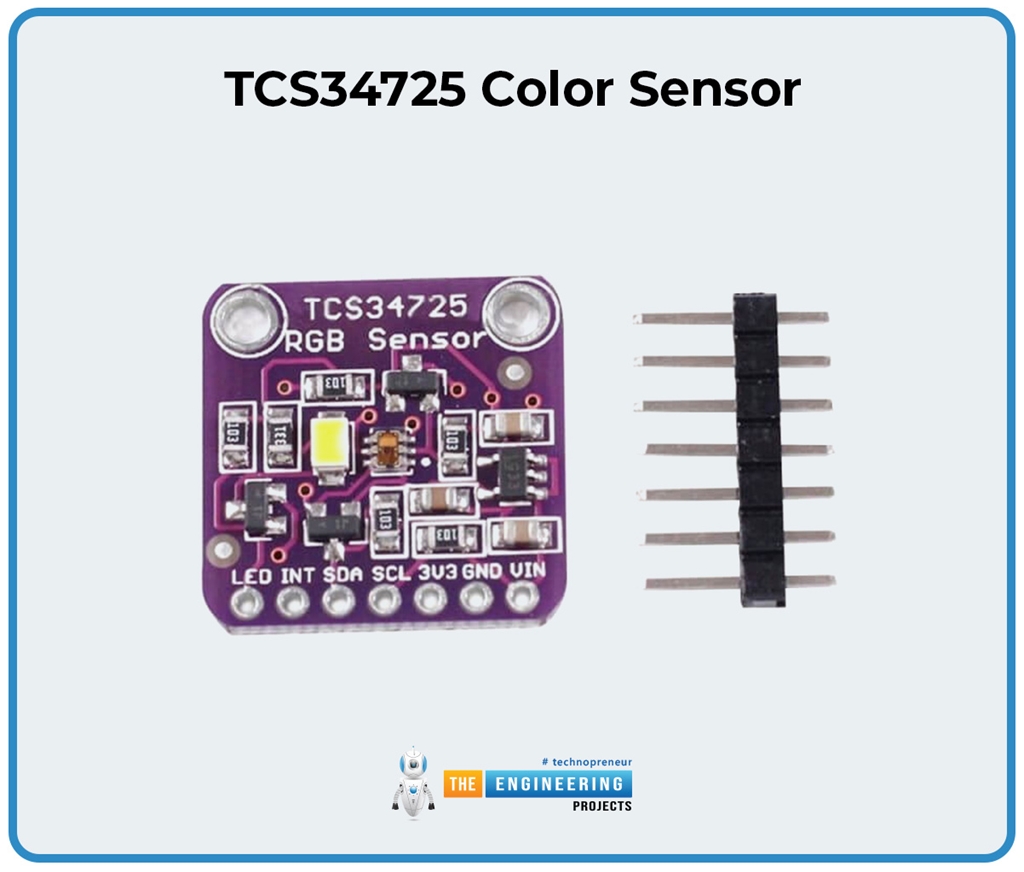 TCS34725 Color Sensor - The Engineering Projects