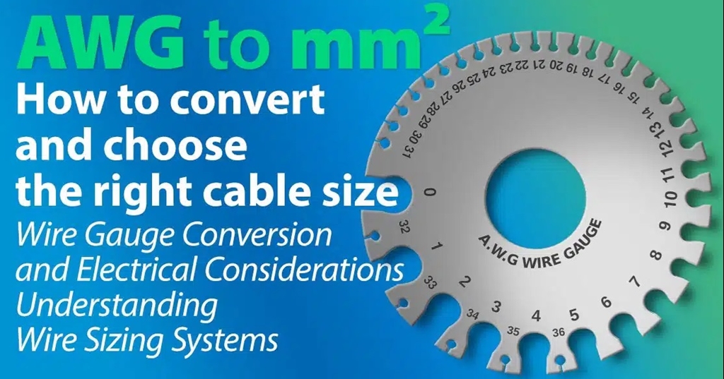 AWG to mm²: Why Accurate Wire Gauge Conversion Matters in Electrical ...